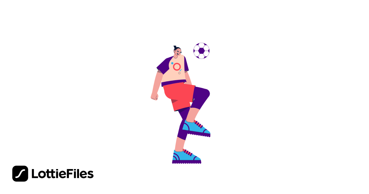 Free Soccer player kicking ball Animation by Abdul Latif | LottieFiles