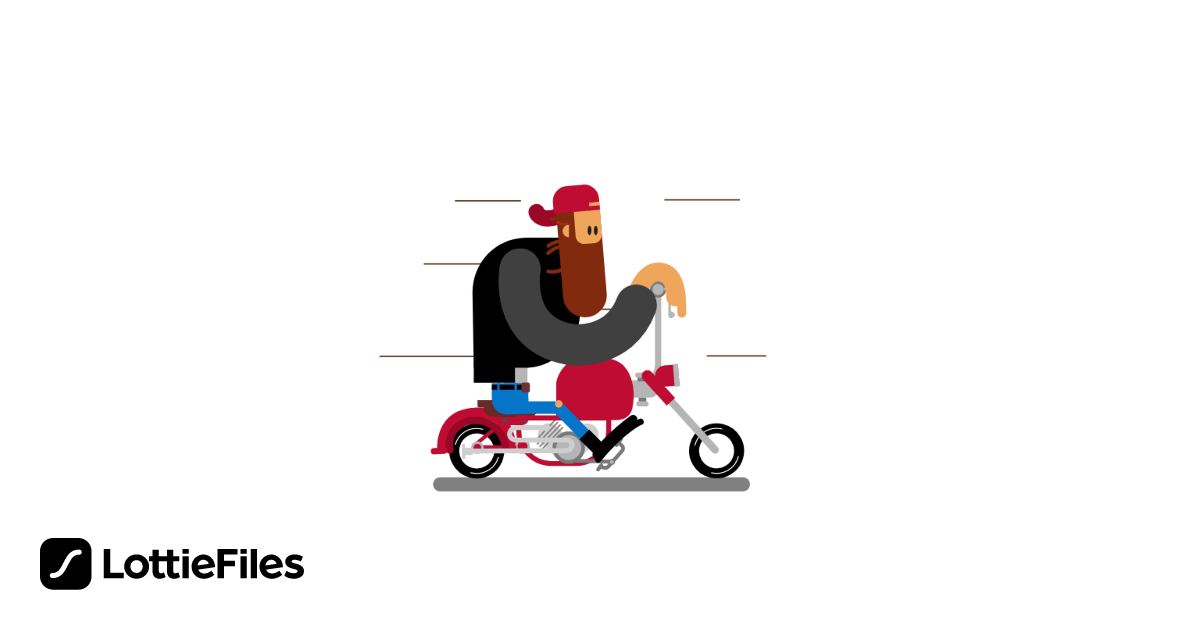 Free Bike Rider Animation by Ahmed Butt | LottieFiles