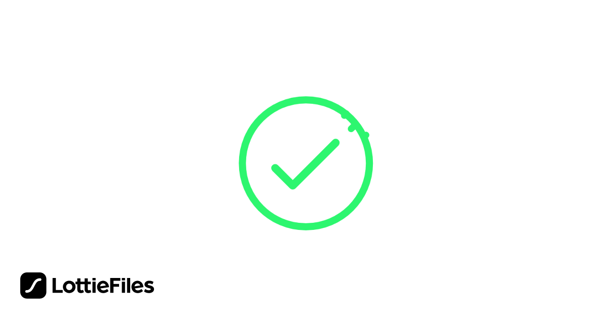 Free Check Animation by Vitor Oliveira | LottieFiles