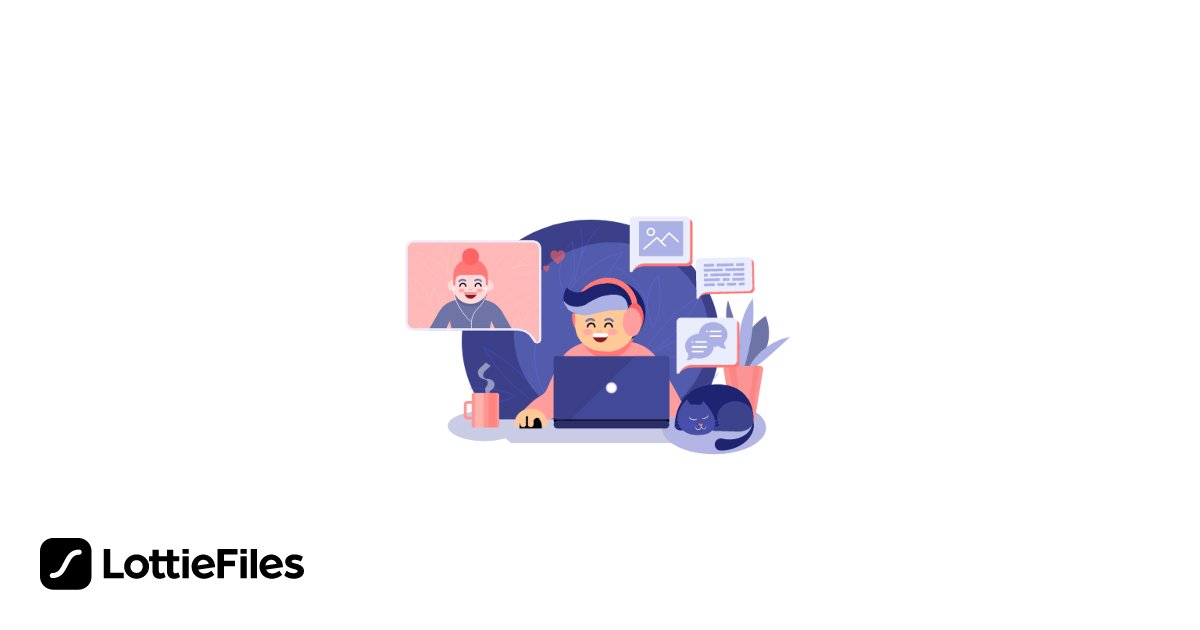 Free Online Video Chat Animation by Abdul Latif | LottieFiles