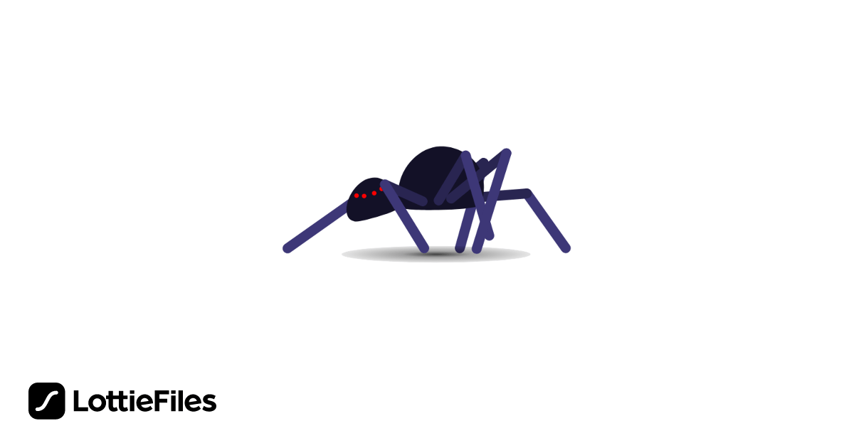 Free Spider Walk cycle Animation by Ilya G. | LottieFiles