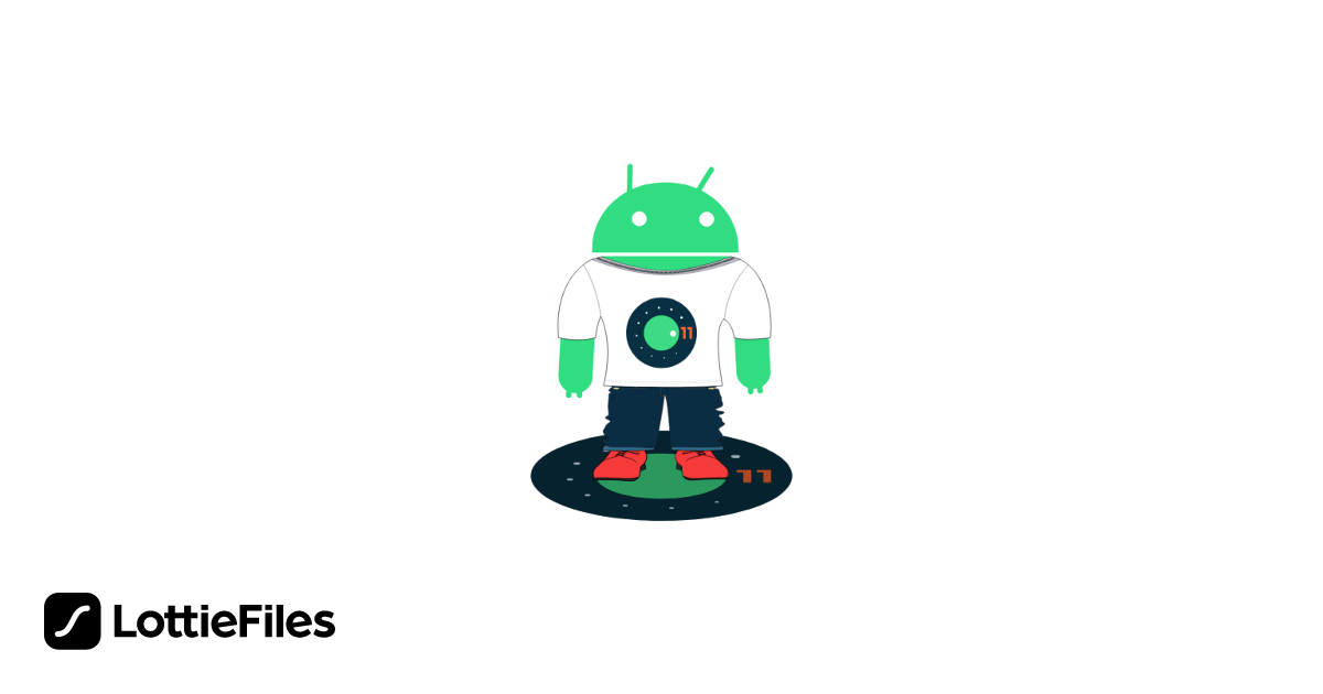 Free Bugdroid-android-11 Animation by Aravinth | LottieFiles
