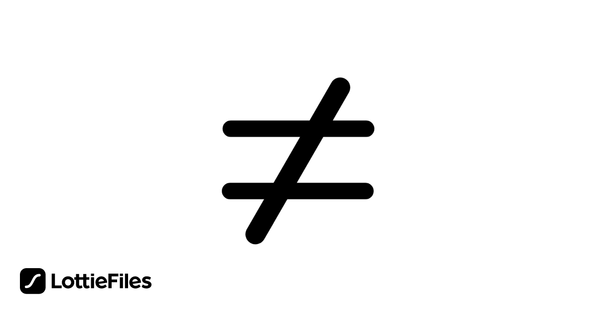 Free equal-different Animation by Mirela Prifti | LottieFiles