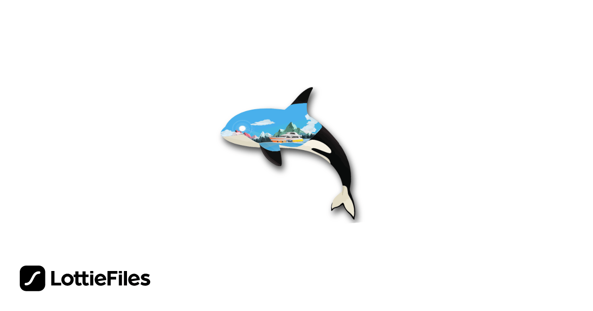 Free Orca Sunrise Animation by Elan Chez | LottieFiles