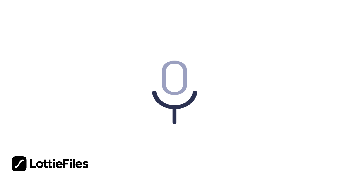 Free Microphone Animation by Madhu | LottieFiles