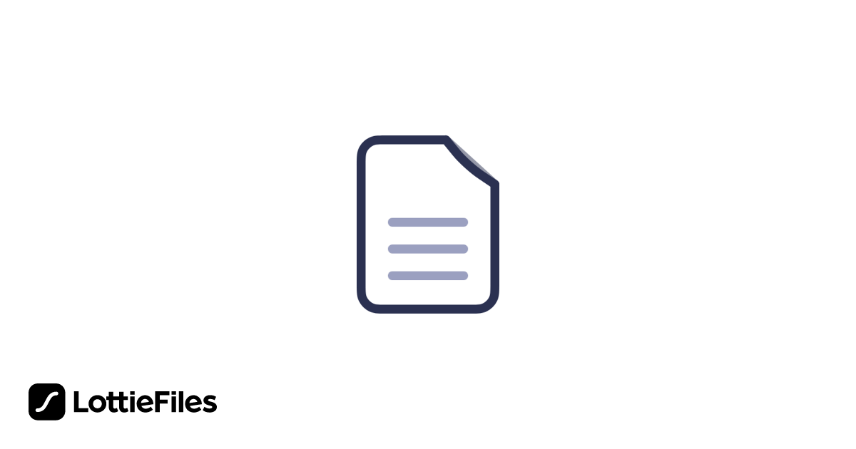 Free Document Animation by Madhu | LottieFiles