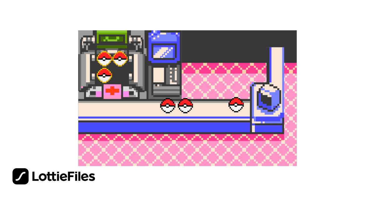 Free Pokemon Centre Animation by Kelly Loh | LottieFiles