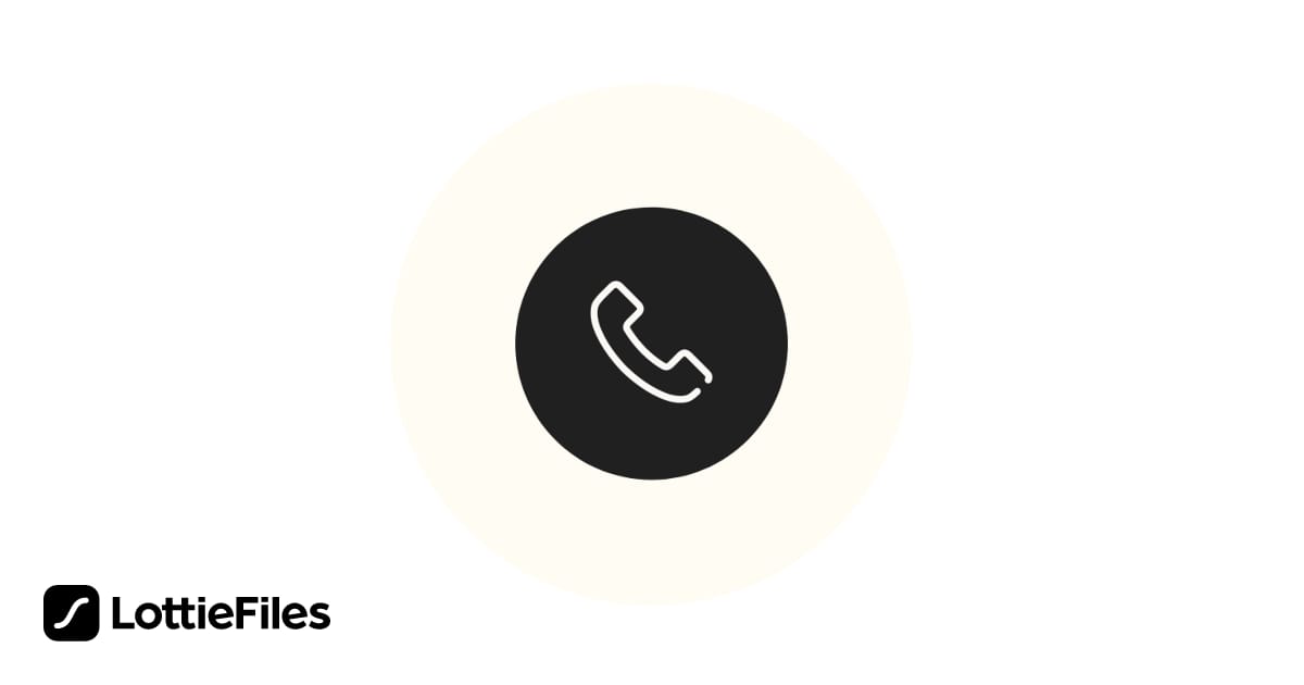 Free Call icon Animation by Techh Freakk | LottieFiles