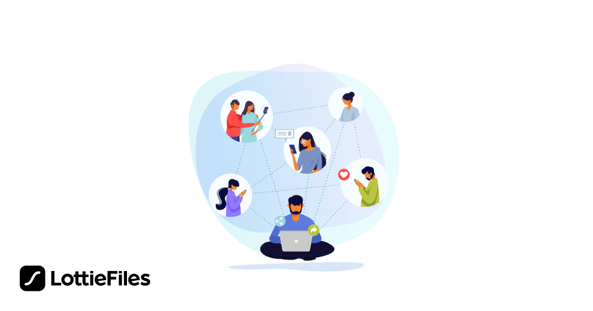 Free social media network Animation by jignesh gajjar | LottieFiles