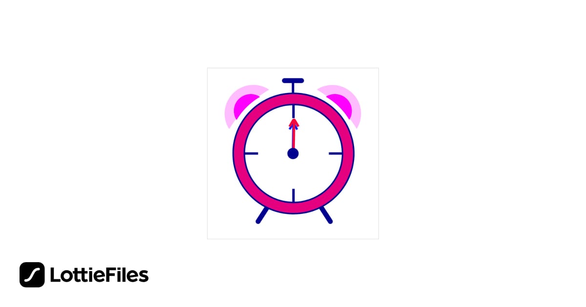 Free Alarm Clock Animation by Poritos Roy | LottieFiles