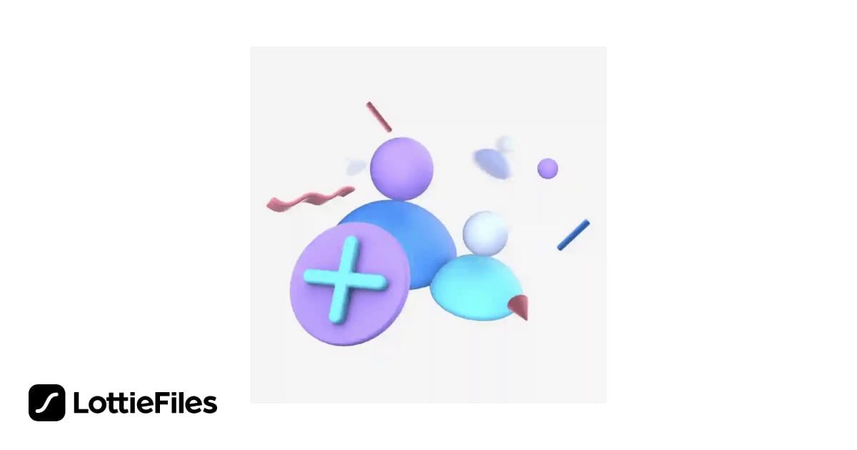 Free 3d Group Animation by Neon Agency | LottieFiles