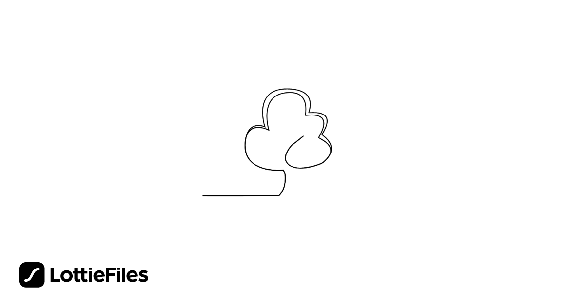 Free Single line Tree Animation Animation by SM Ringku | LottieFiles