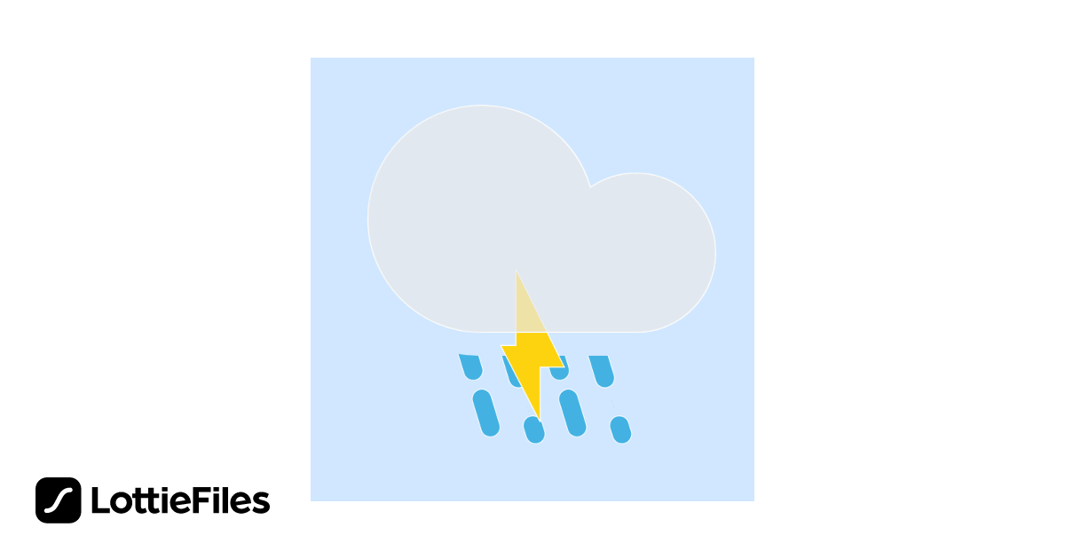 Free Thunderstorm Animation by Wasis Pambudi | LottieFiles