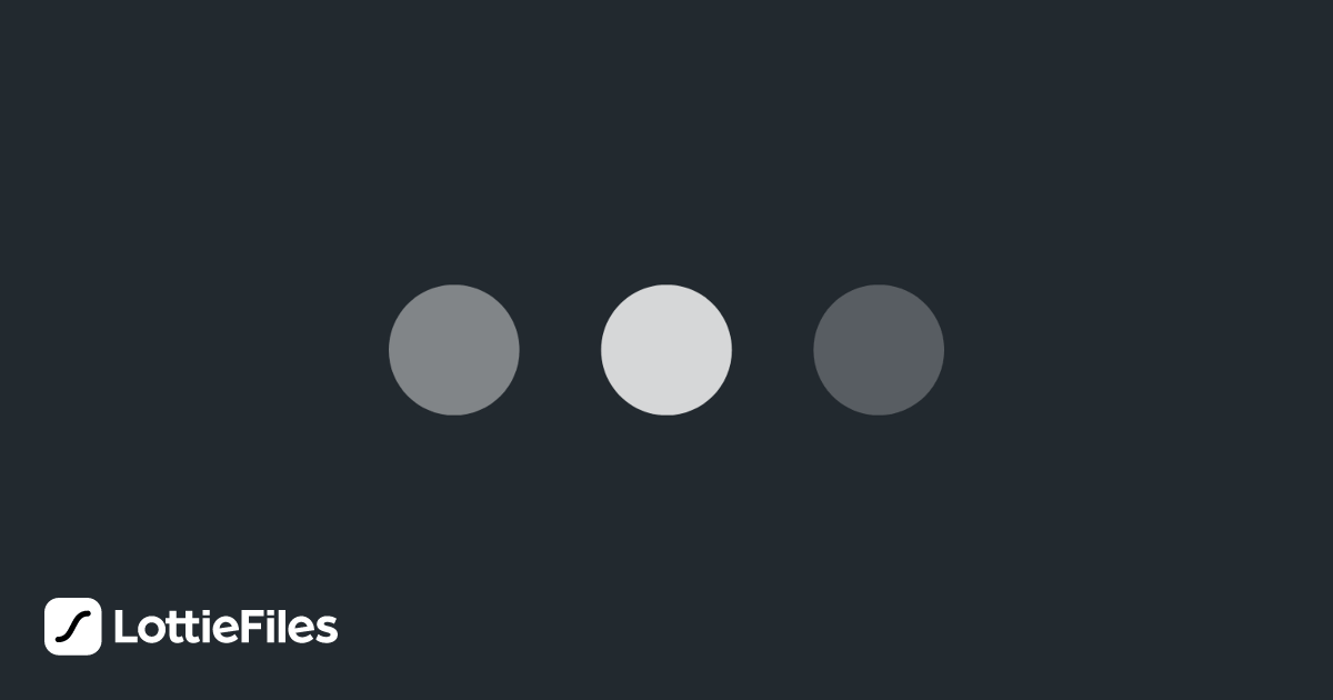 Free Loading dots Animation by Quang Minh | LottieFiles