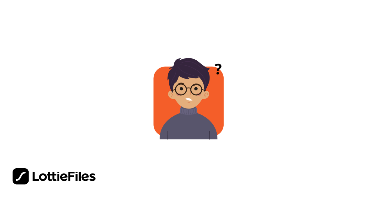 Free Confused Character Animation by sidharth khurana | LottieFiles