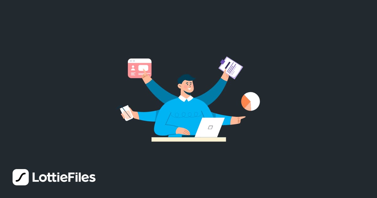 Free Man Work Under pressure Animation by Abdul Latif | LottieFiles