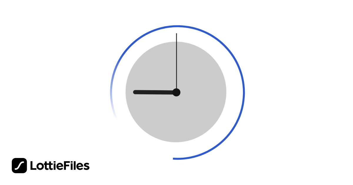 Free Clock Blue Animation by Cristian Jair Hernández Ferreyra | LottieFiles