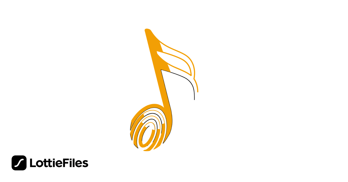 Free musical note Animation by Annamaria Toth | LottieFiles