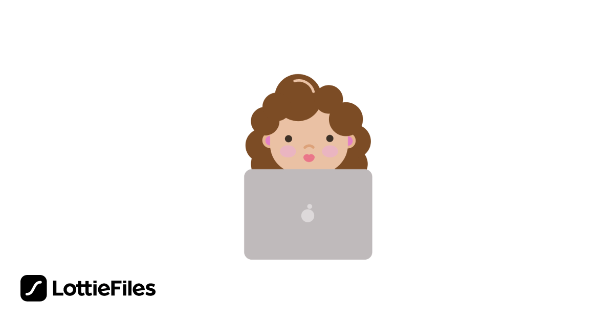 Free Girl working Animation by Vanessa Lucena Hurla | LottieFiles