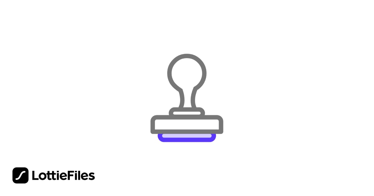 Free stamp Animation by leewanho | LottieFiles