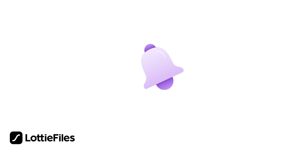 Free Bell icon animation Animation by Abdul Latif | LottieFiles