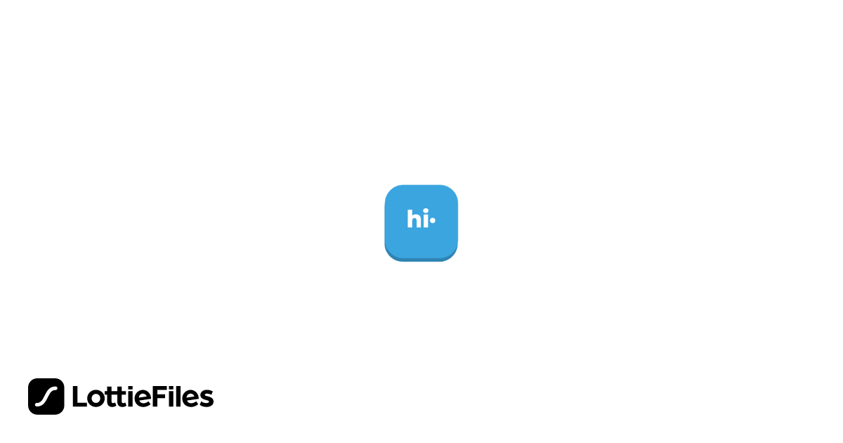 Free Hi Button Animation Animation by Spencer Lalonde | LottieFiles