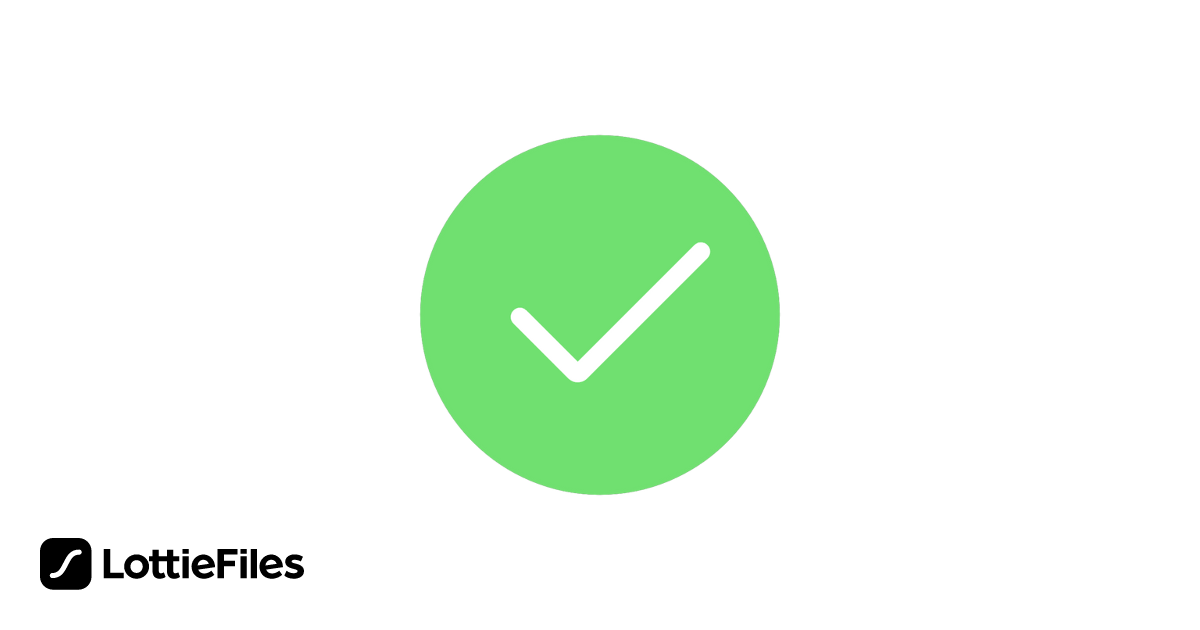 Free Check Animation by Maureen Richermoz | LottieFiles