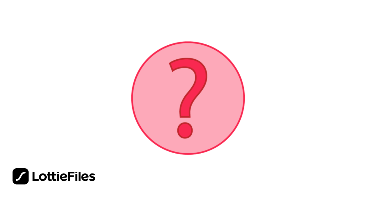Question mark - Red by Angel To - LottieFiles
