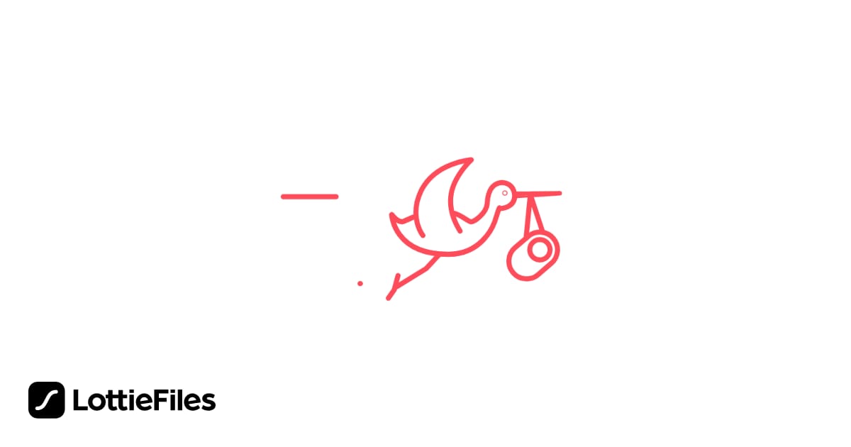 Free Stork Animation by Nicolai Møller | LottieFiles