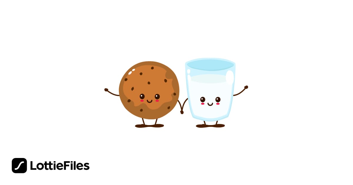 Free cookies&milk Animation by Norbert Stawczyk | LottieFiles