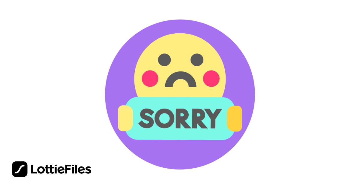 Free sorry face Animation by Thu Hằng Nguyễn | LottieFiles