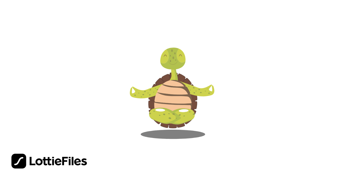 Free Meditating Turtle Animation by Bashir Ahmad | LottieFiles