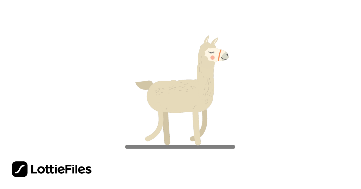 Free Moody Llama Animation by Bashir Ahmad | LottieFiles
