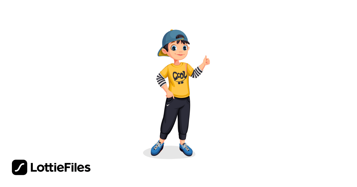 Free A cool boy standing Animation by Muhammad Amir Sohail | LottieFiles