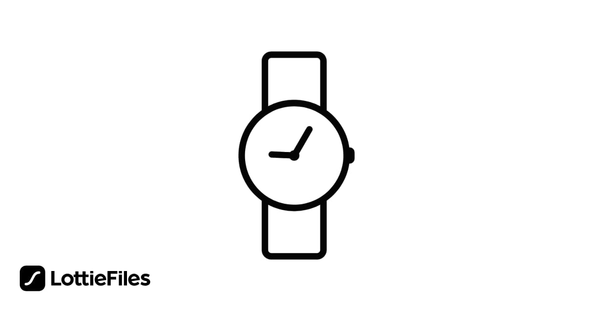Free Hand Clock Watch animation Animation by Furba Gurung | LottieFiles