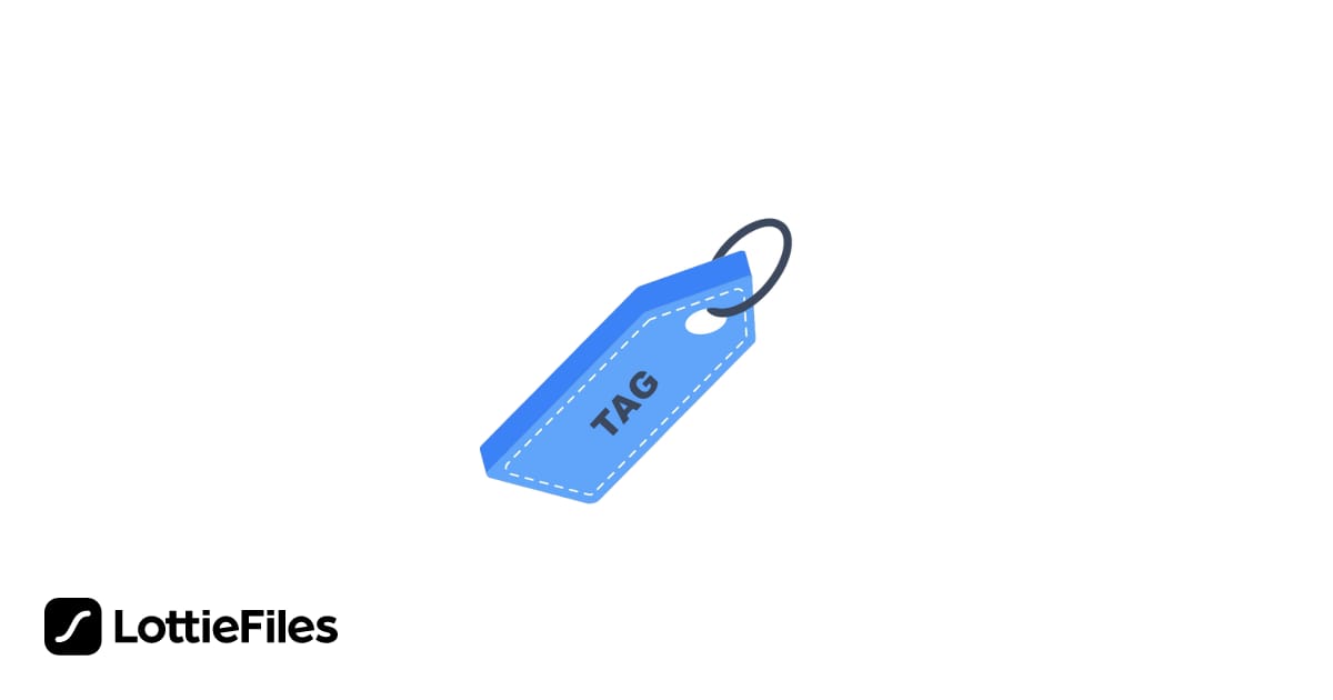Free Tag Animation by Flow Zone | LottieFiles