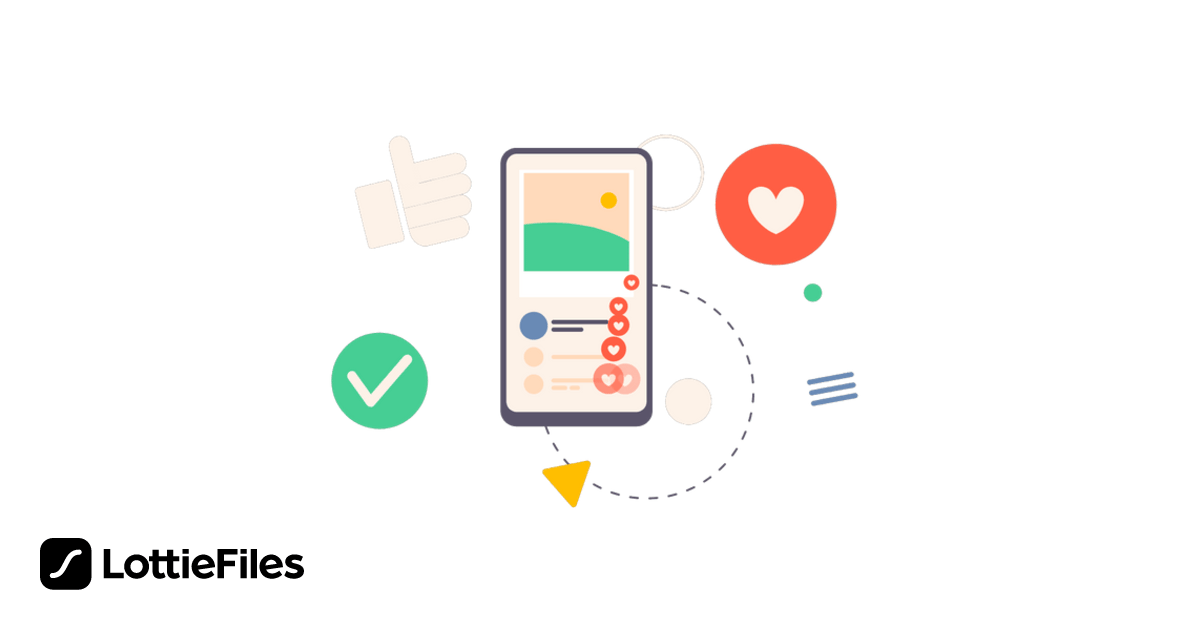 Free Social media react animation Animation by Abdul Latif | LottieFiles