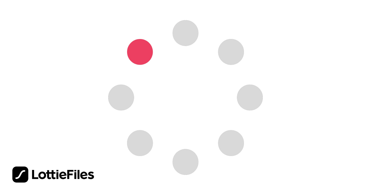 Free Spinner-Dots Animation by Stephanie Kirathe | LottieFiles