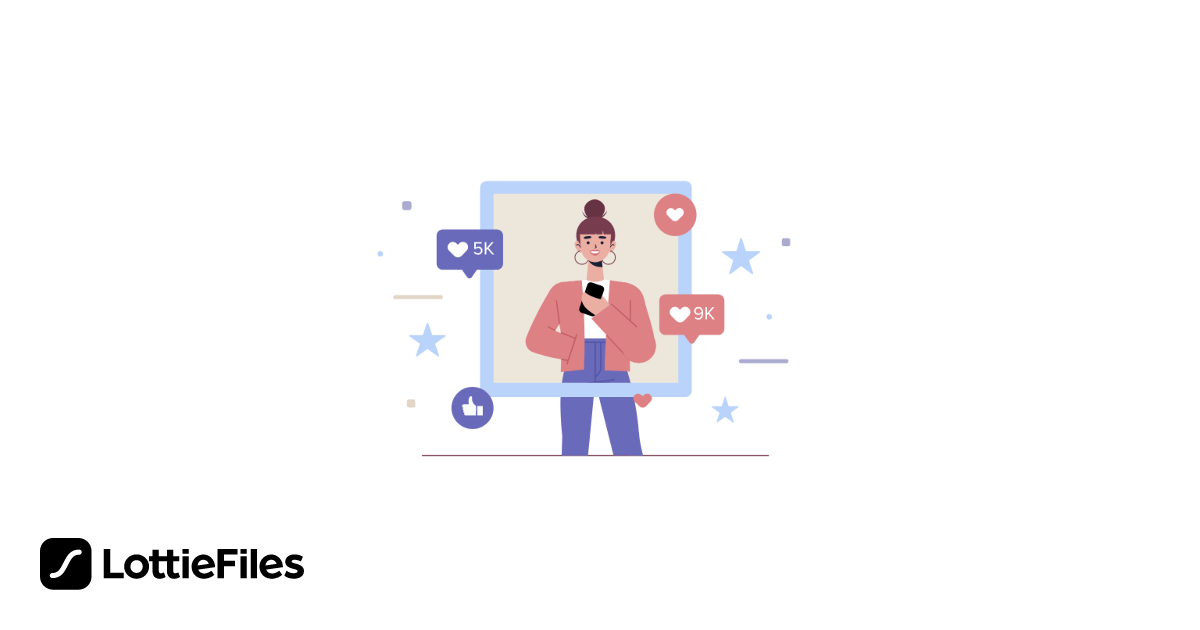 Free Influencer Animation by Update the World | LottieFiles
