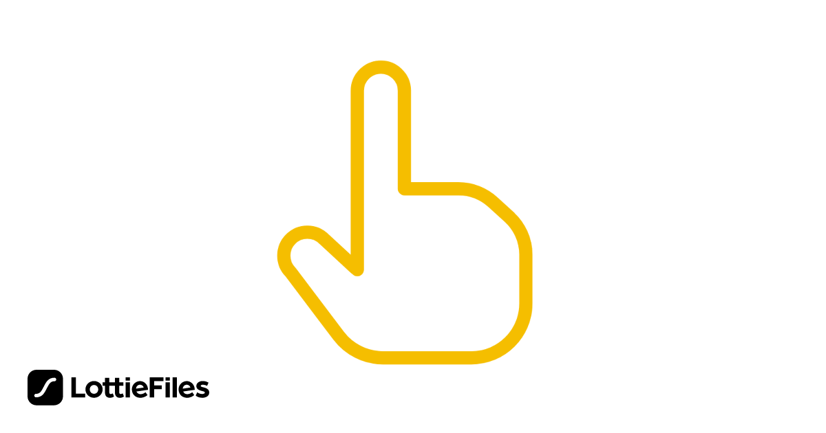 Free Yellow Hand Click Animation by Alexis Angulo | LottieFiles