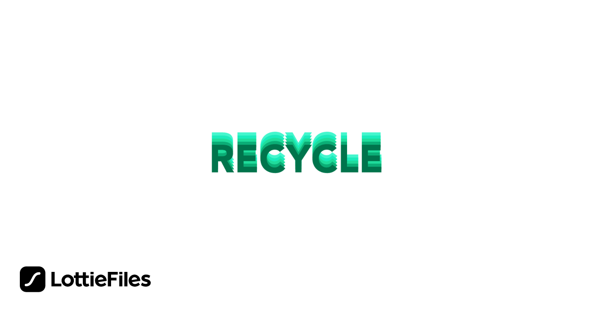 Free Recycle Text Animation Animation by rauf kose | LottieFiles