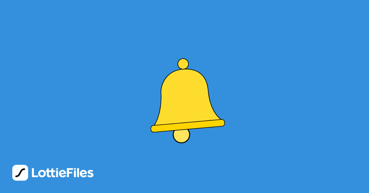 Free notification / bell ring Animation by Todd Rocheford | LottieFiles