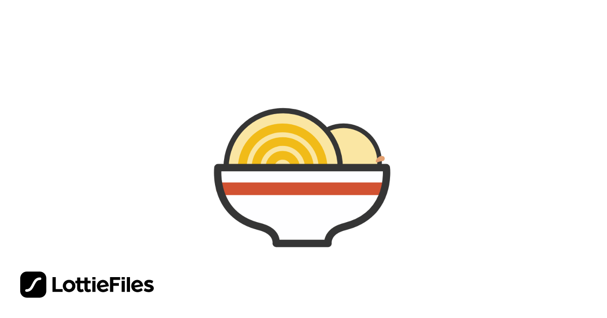 Free Ramen noodles Animation by Sarah Marcant | LottieFiles