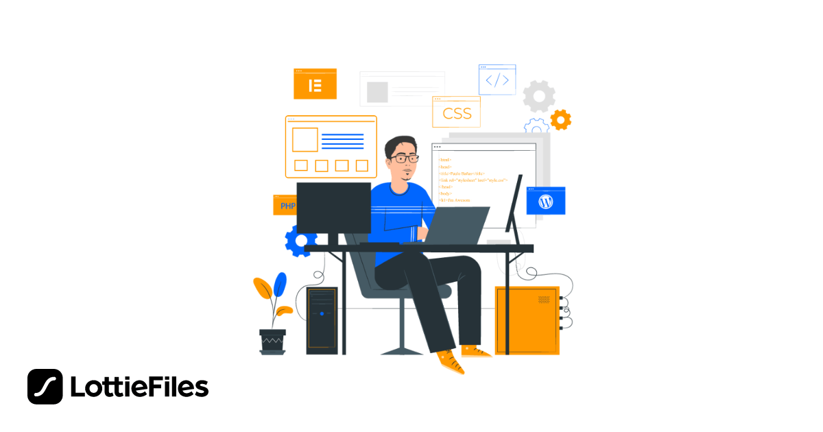 Free Web Designer Animation by Paulo Bañas | LottieFiles