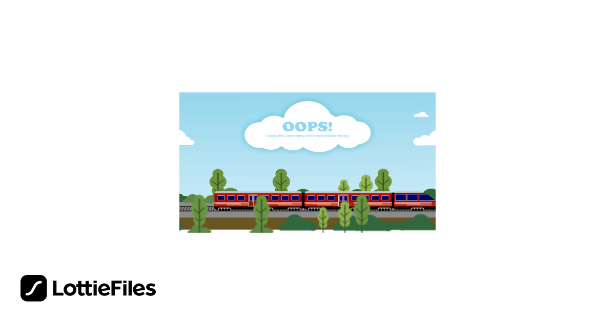 Animación gratuita de Oops Internet Error Train de RianArdianto ...