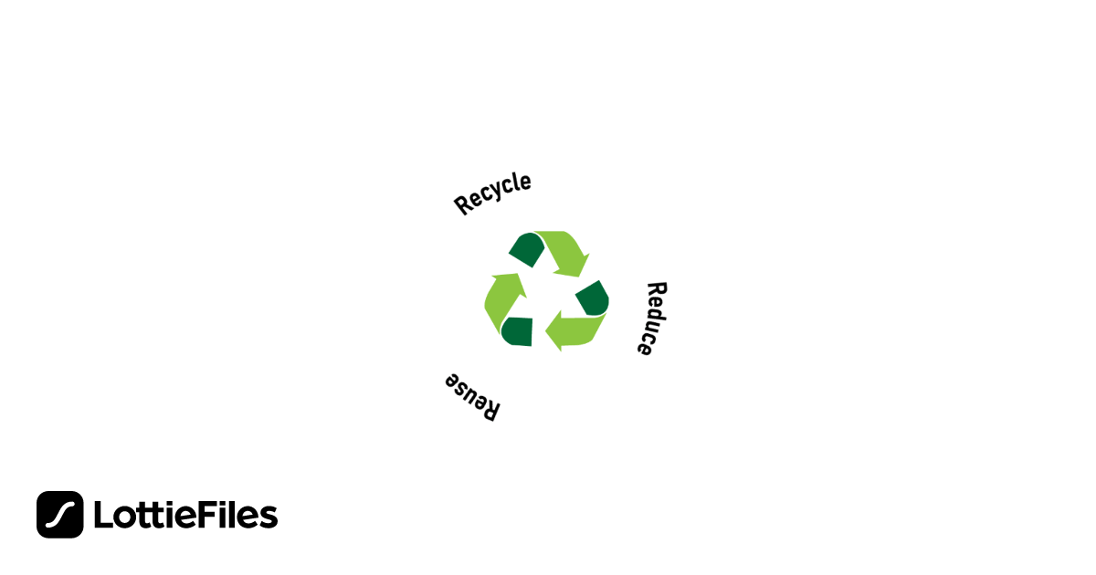 Free Reduce Reuse Recycle Animation by shivani bai | LottieFiles