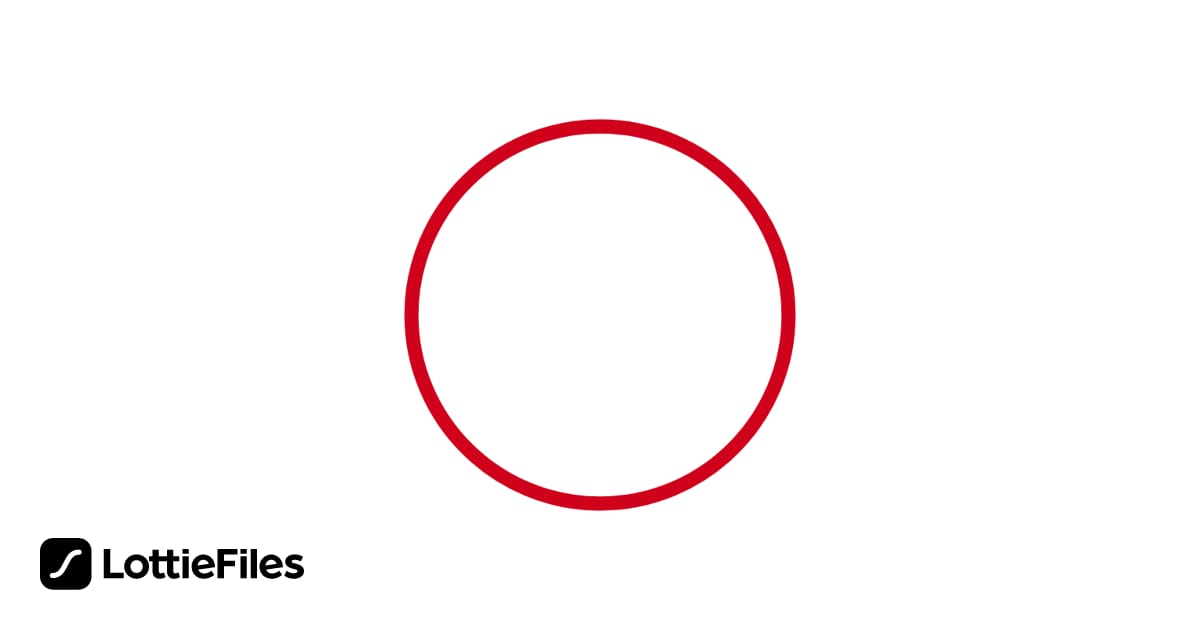 Free Loading Red Circle Animation by Abdellah FLIJJA | LottieFiles