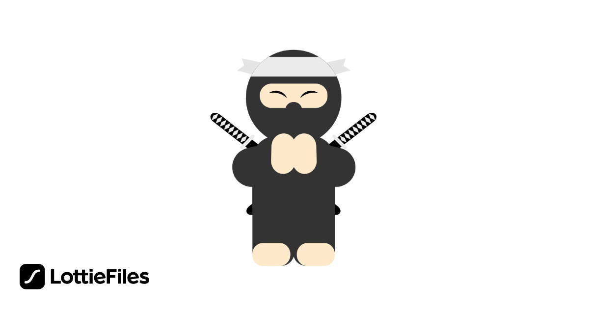 Free ninja Animation by Alexander Rozhkov Rozhkov | LottieFiles