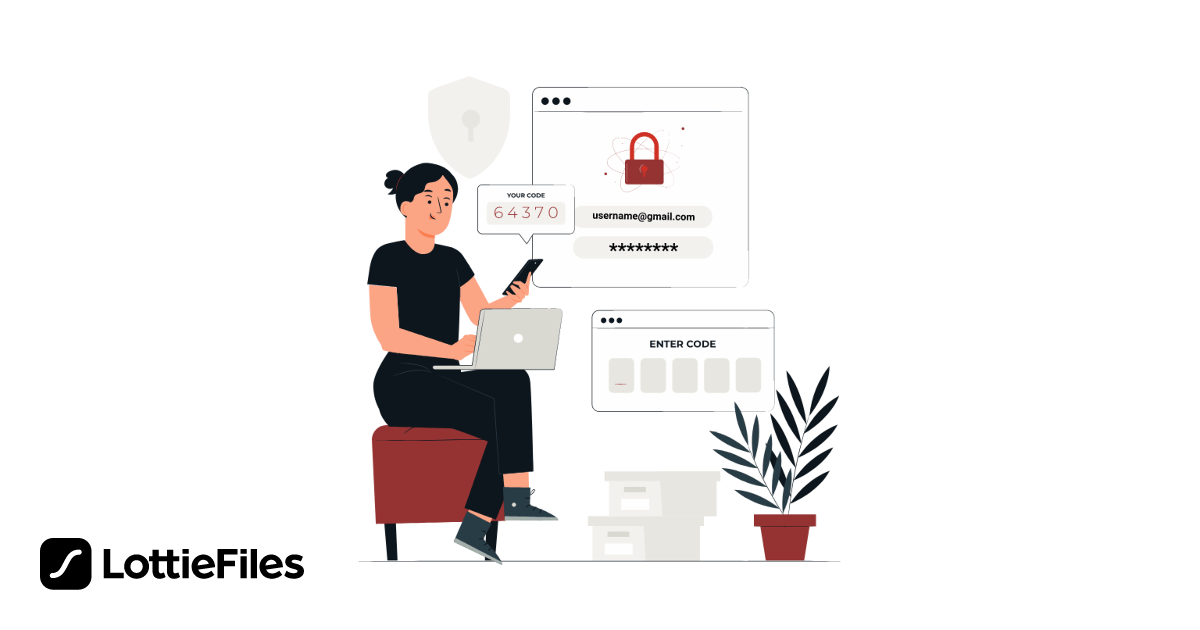 Free password Animation by Vraj Shah | LottieFiles