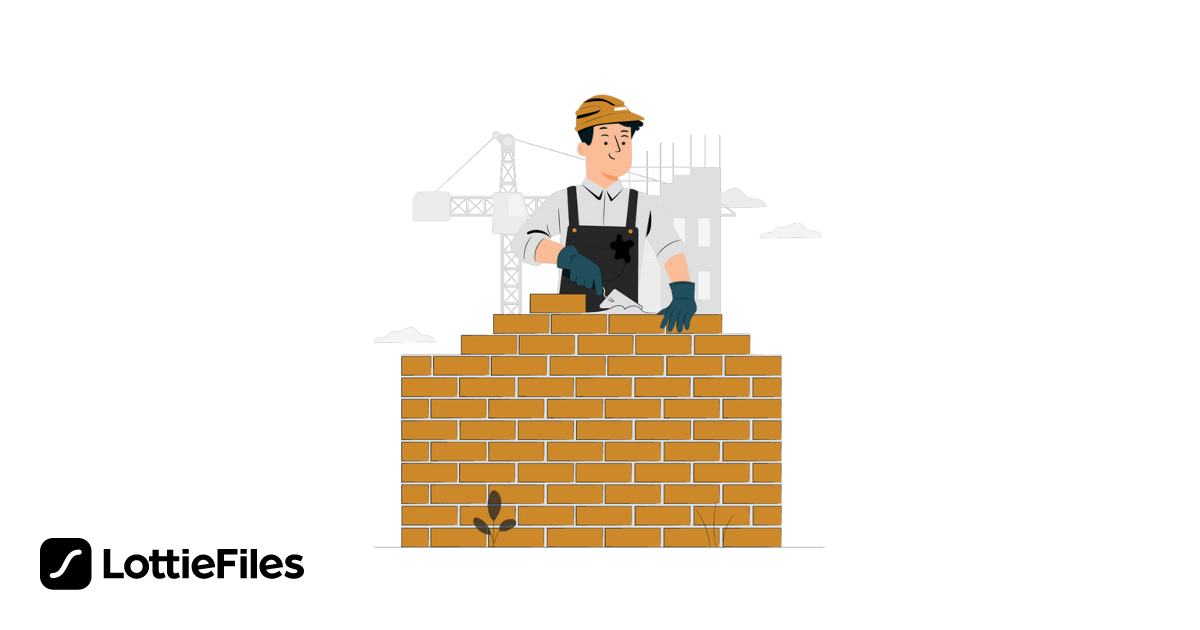 Free Bricklaying Animation by Sagar Gediya | LottieFiles